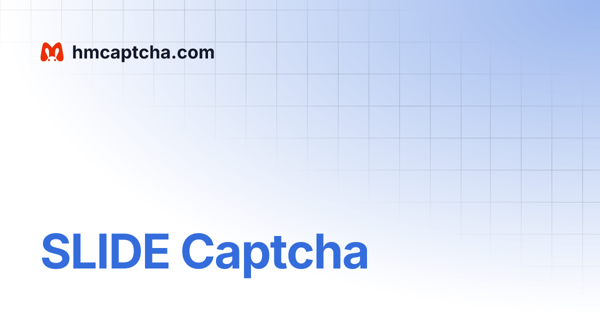 SLIDE Captcha | hmcaptcha.com